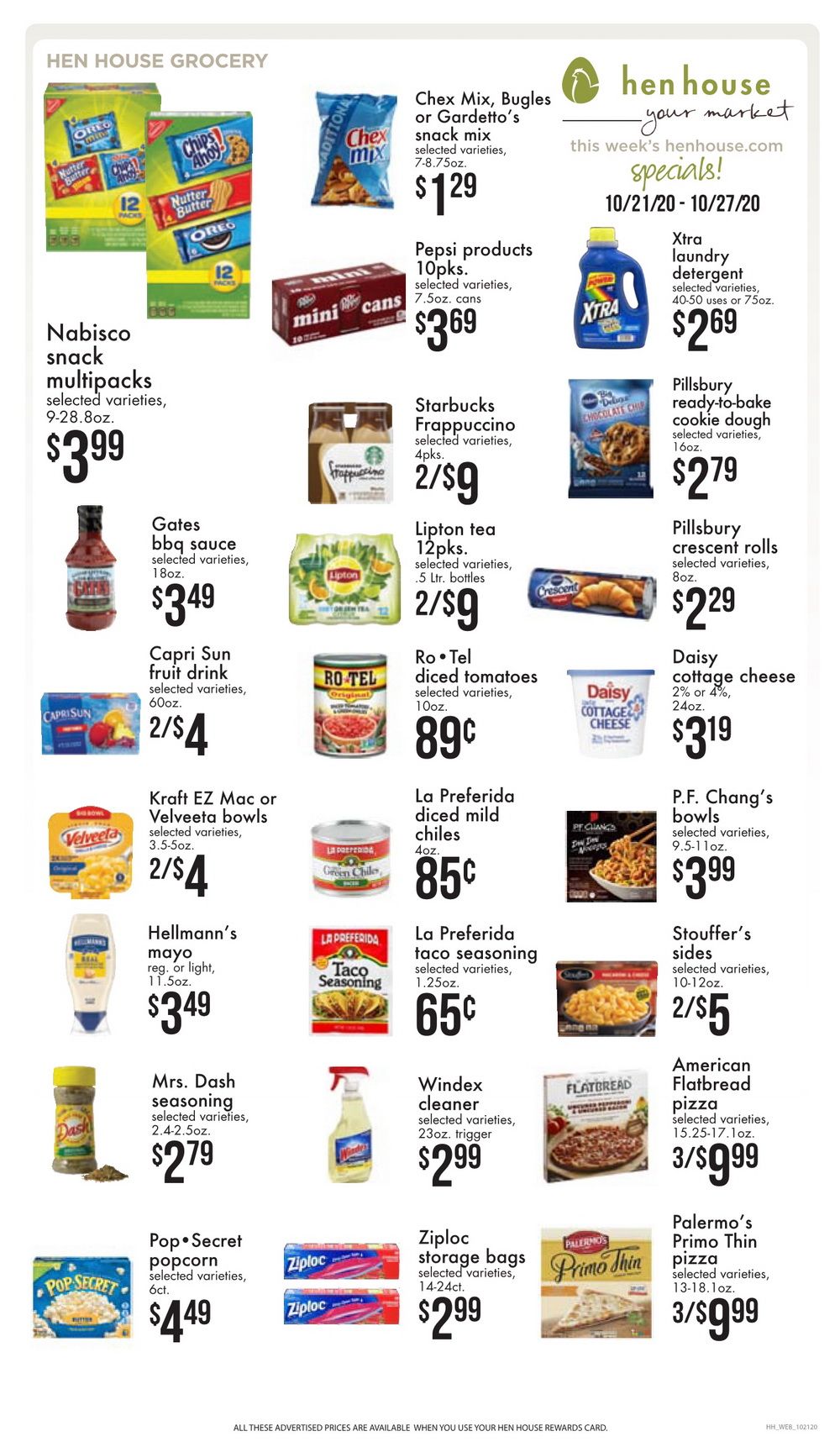 Hen House Weekly Circular Oct 21 – Oct 27, 2020