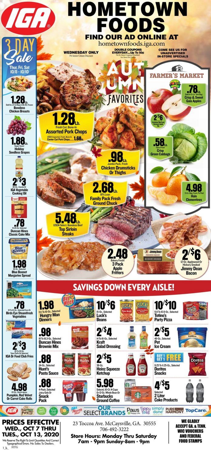 IGA Weekly Ad Oct 07 – Oct 13, 2020