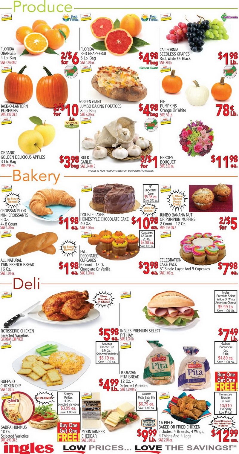 Ingles Weekly Ad Oct 21 – Oct 27, 2020