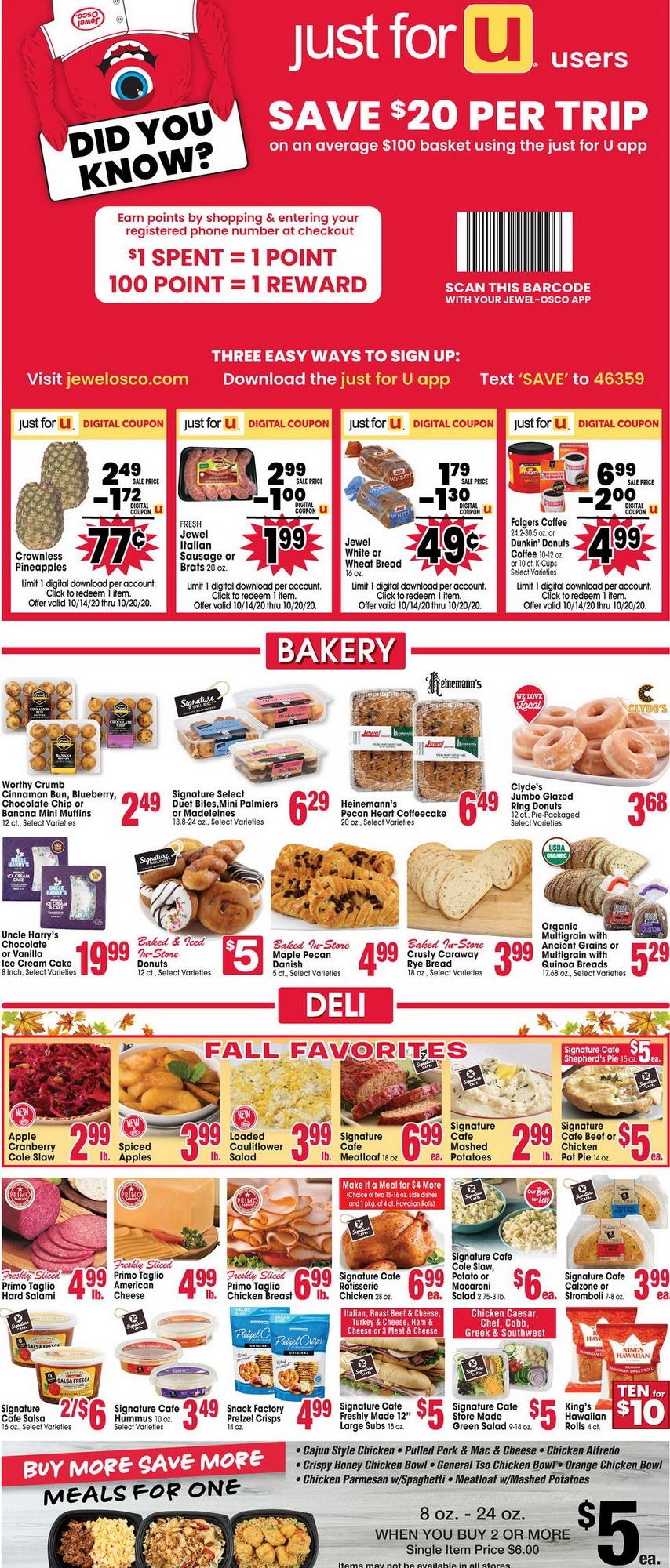 Jewel Osco Weekly Ad Oct 14 – Oct 20, 2020