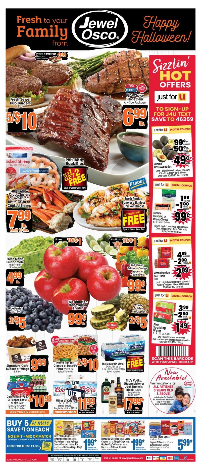 Jewel Osco Weekly Ad Oct 28 – Nov 03, 2020