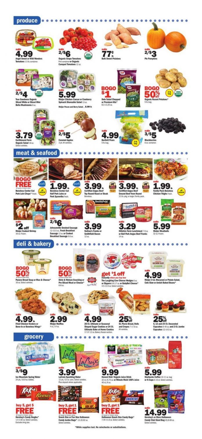 Meijer Weekly Ad Oct 11 – Oct 17, 2020