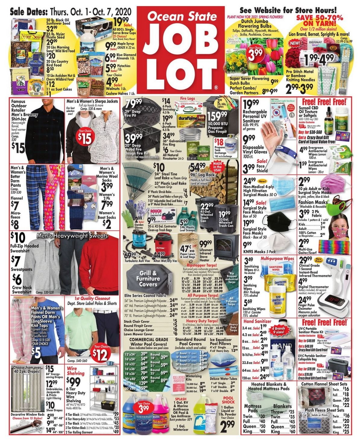 Ocean State Job Lot Weekly Ad Oct 01 – Oct 07, 2020