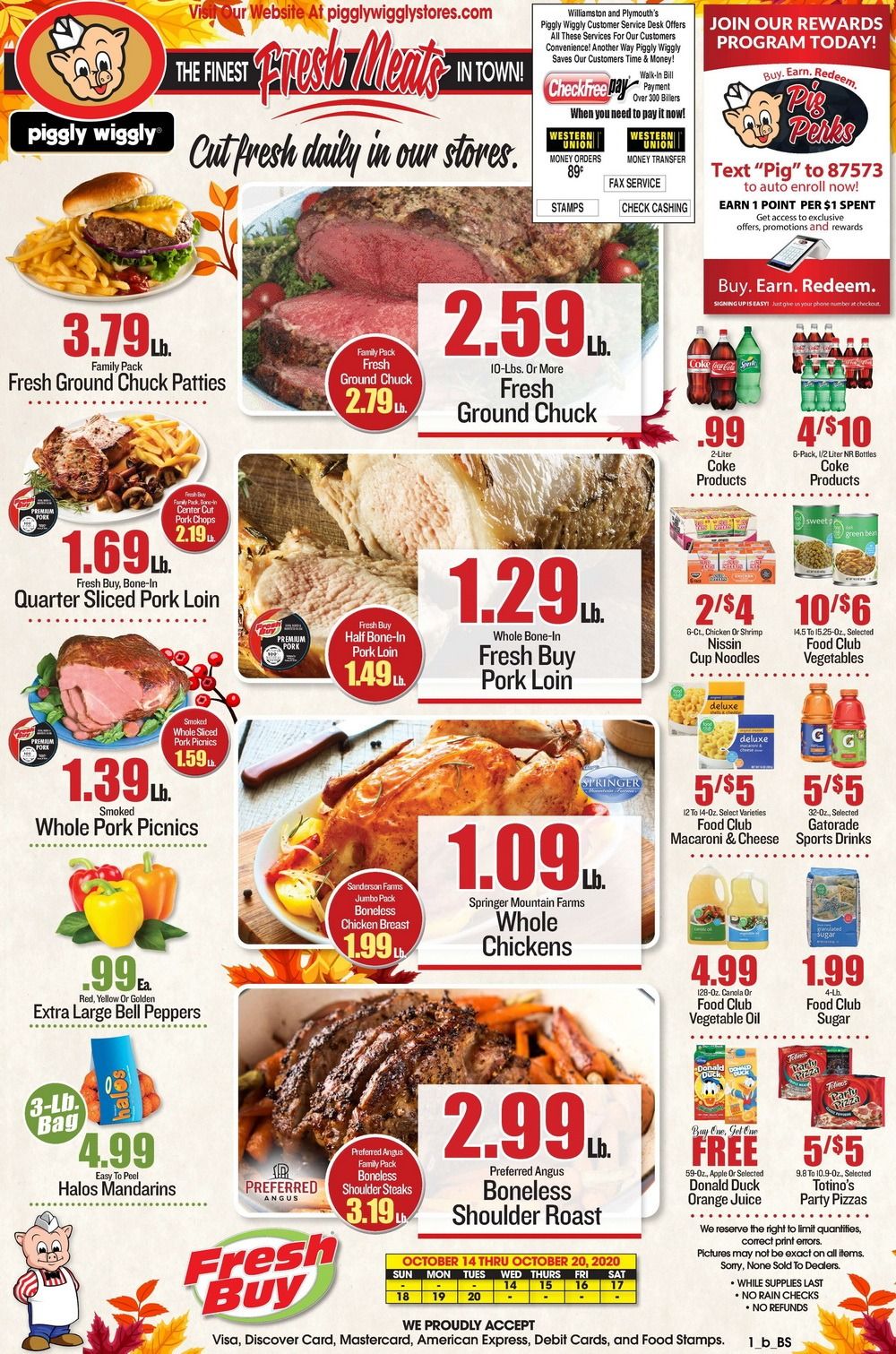 Piggly Wiggly Weekly Ad Oct 14 – Oct 20, 2020
