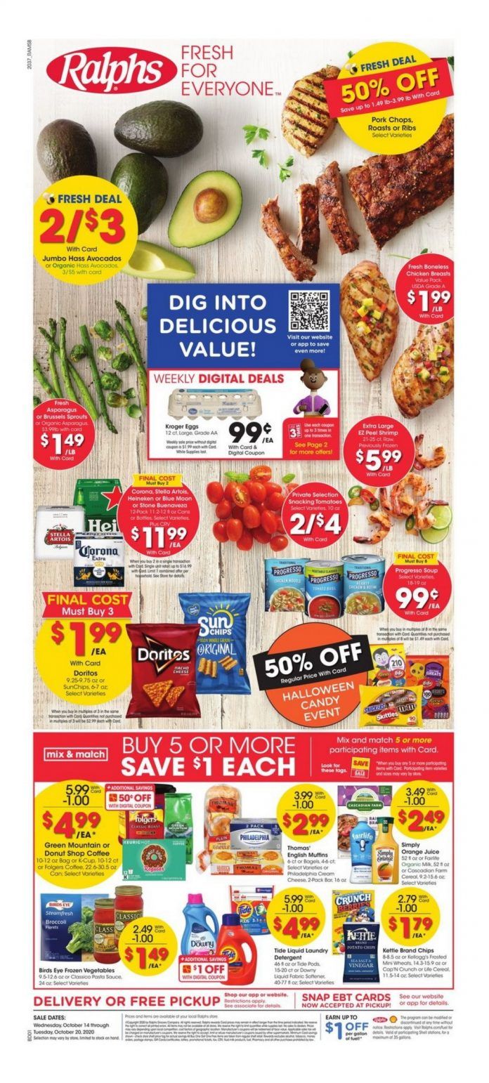 Ralphs Weekly Ad Oct 14 – Oct 20, 2020