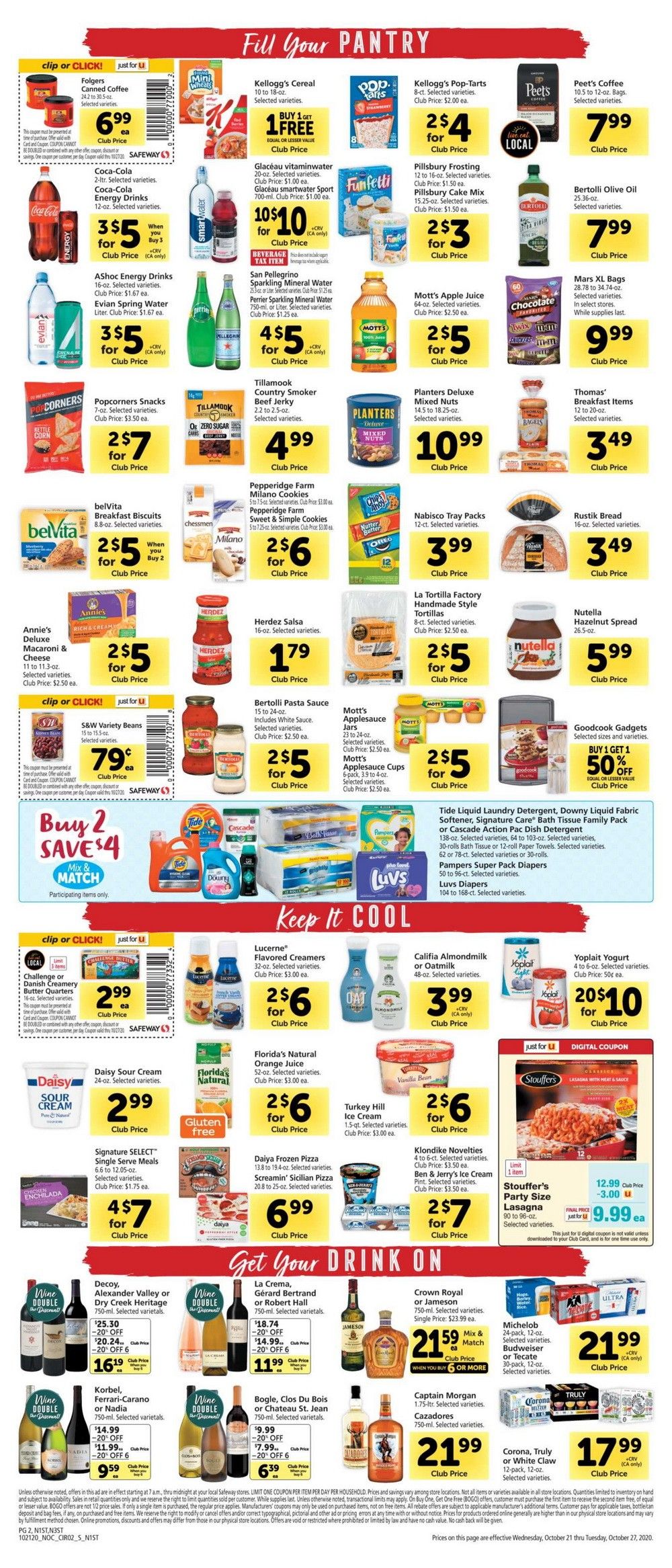 Safeway Weekly Ad Oct 21 – Oct 27, 2020