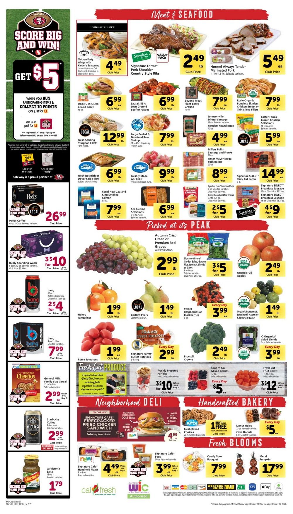 Safeway Weekly Ad Oct 21 – Oct 27, 2020