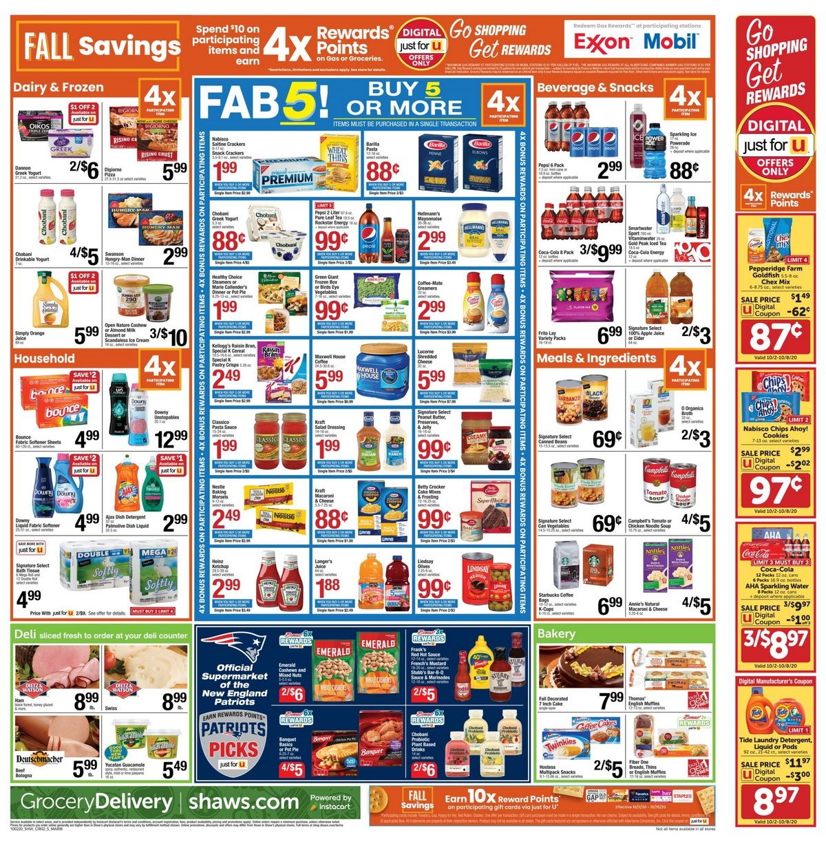 Shaw's Weekly Ad Oct 02 – Oct 08, 2020
