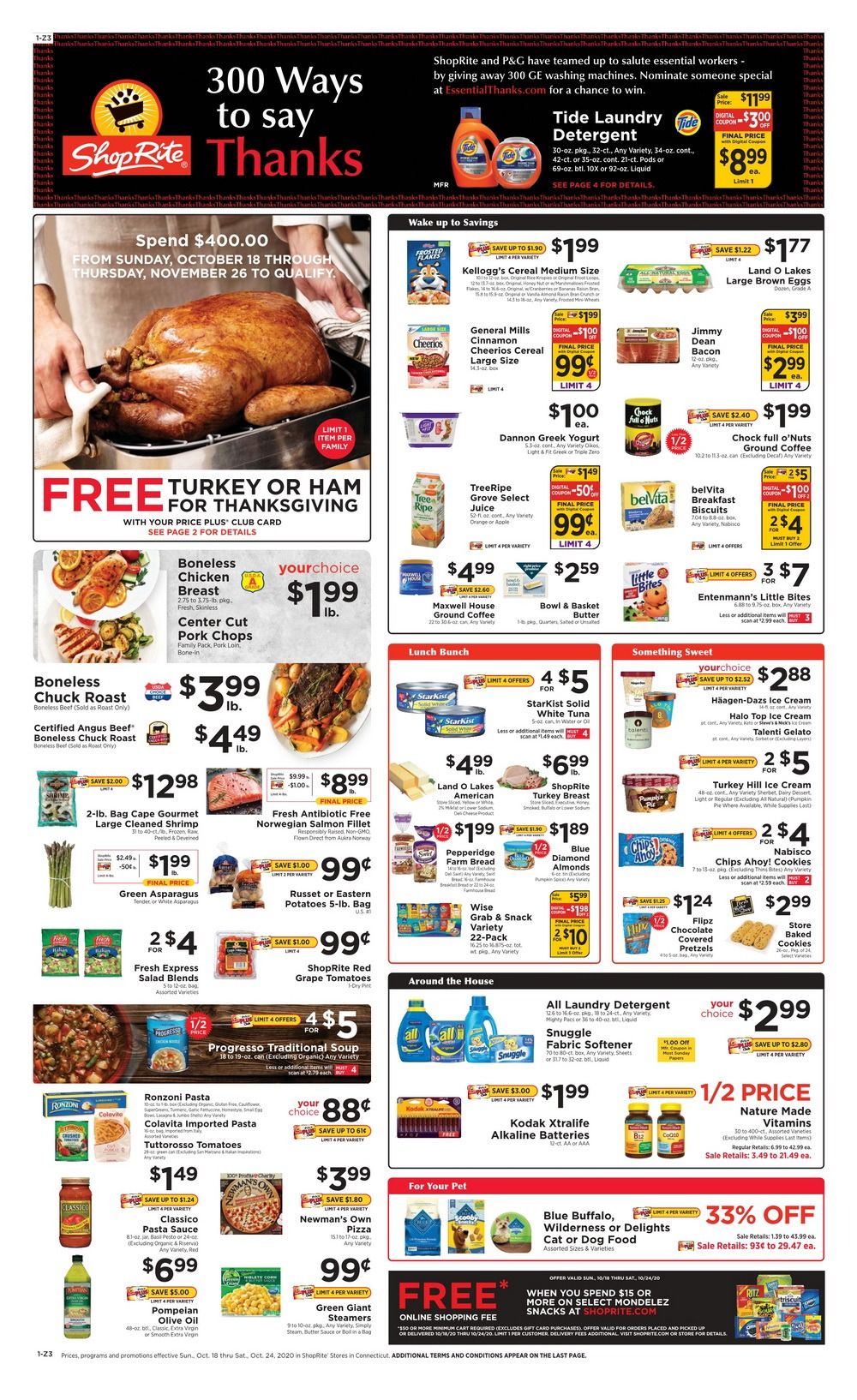 ShopRite Weekly Ad Oct 18 – Oct 24, 2020
