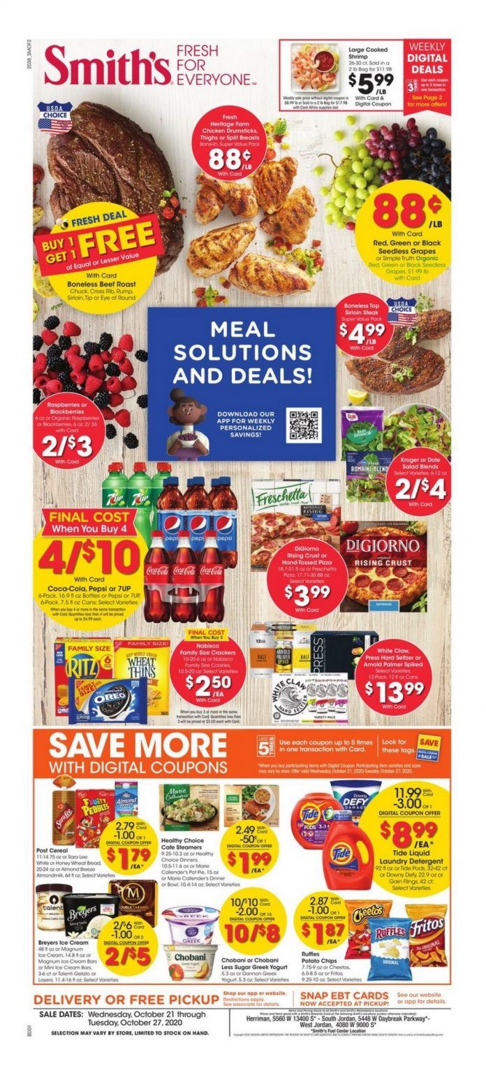 Smith's Food and Drug Weekly Circular Oct 21 – Oct 27, 2020