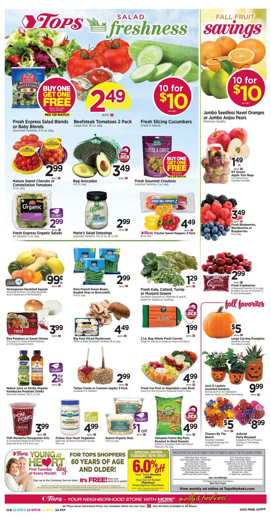 Tops Weekly Circular Oct 04 – Oct 10, 2020