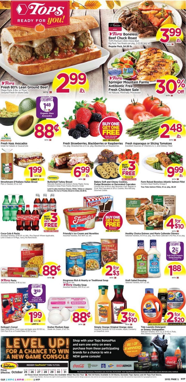 Tops Weekly Ad Oct 25 – Oct 31, 2020