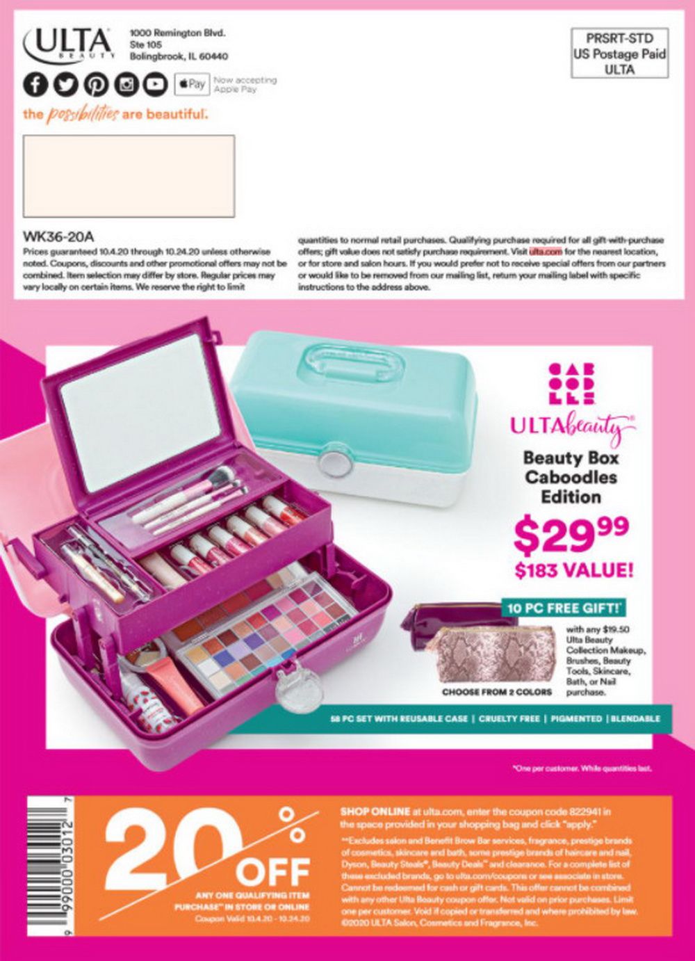 Ulta Beauty Monthly Ad Oct 04 – Oct 24, 2020