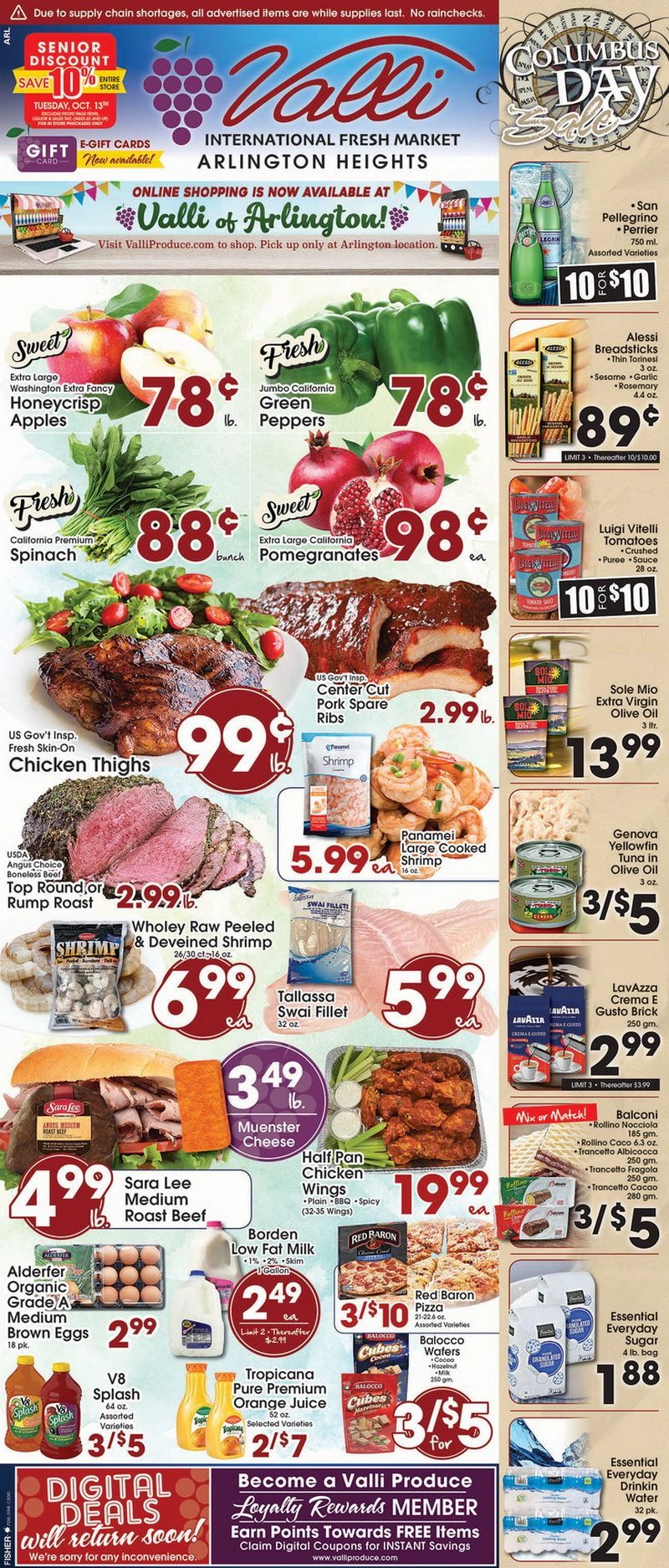 Valli Produce Weekly Ad Oct 07 – Oct 13, 2020