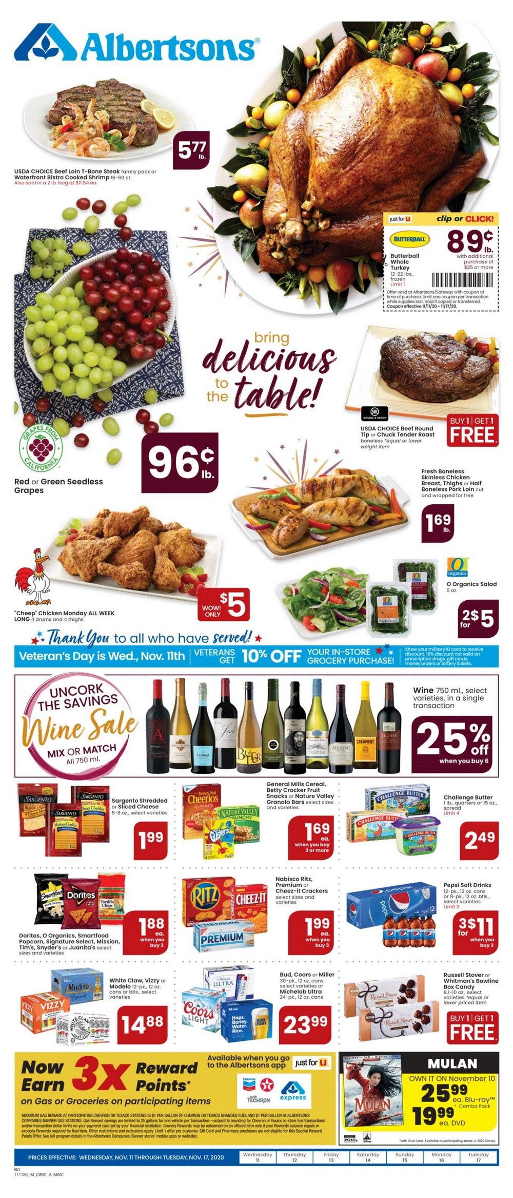 Albertsons Weekly Ad Nov 11 – Nov 17, 2020