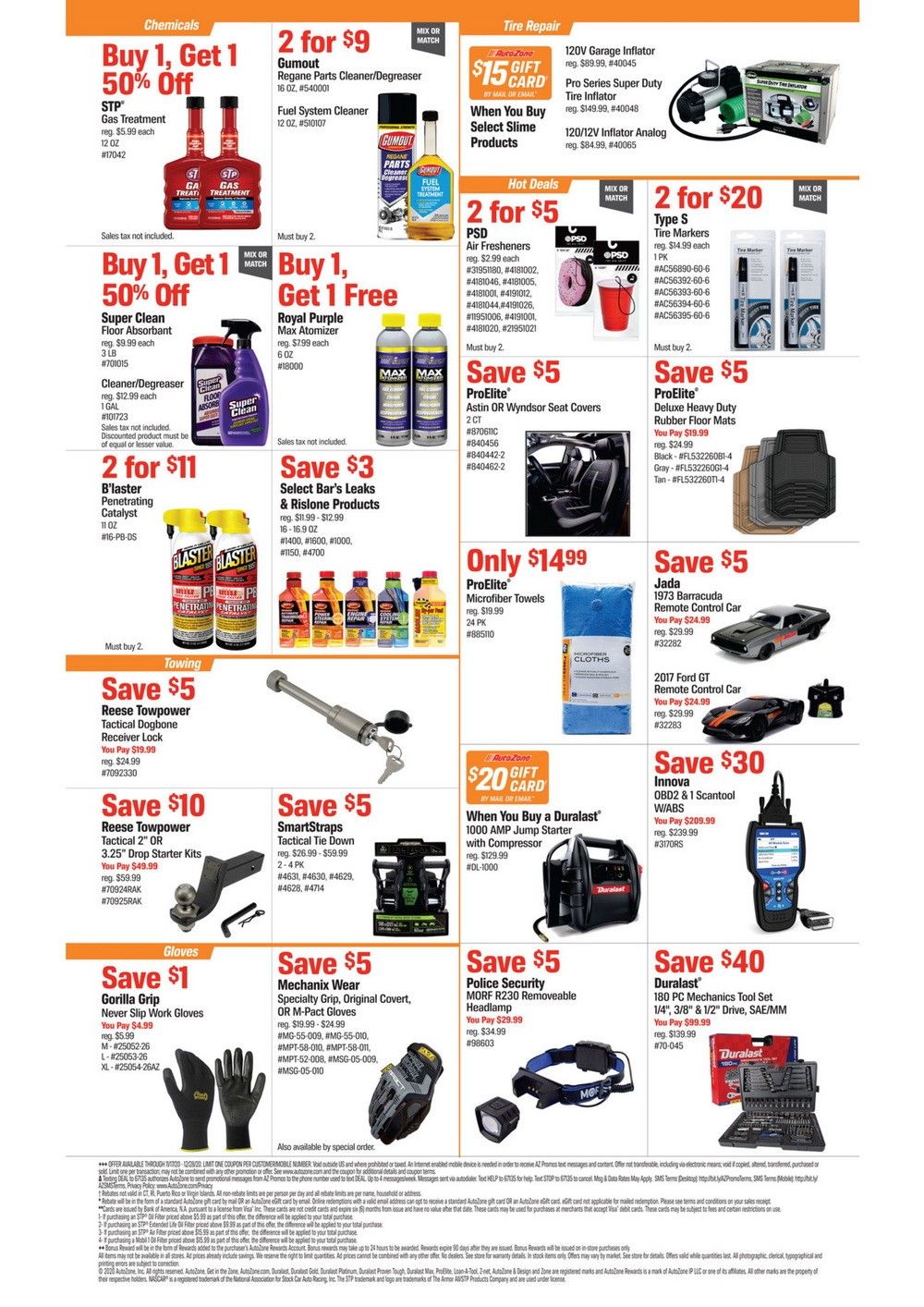 AutoZone Monthly Circular Nov 17 – Dec 28, 2020