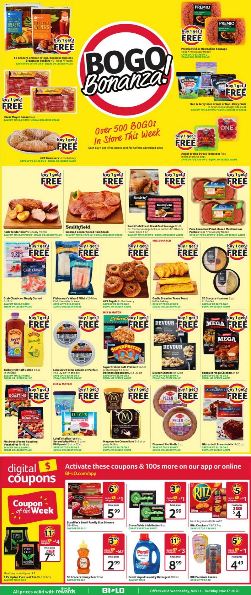 BI-LO Weekly Circular Nov 11 – Nov 17, 2020