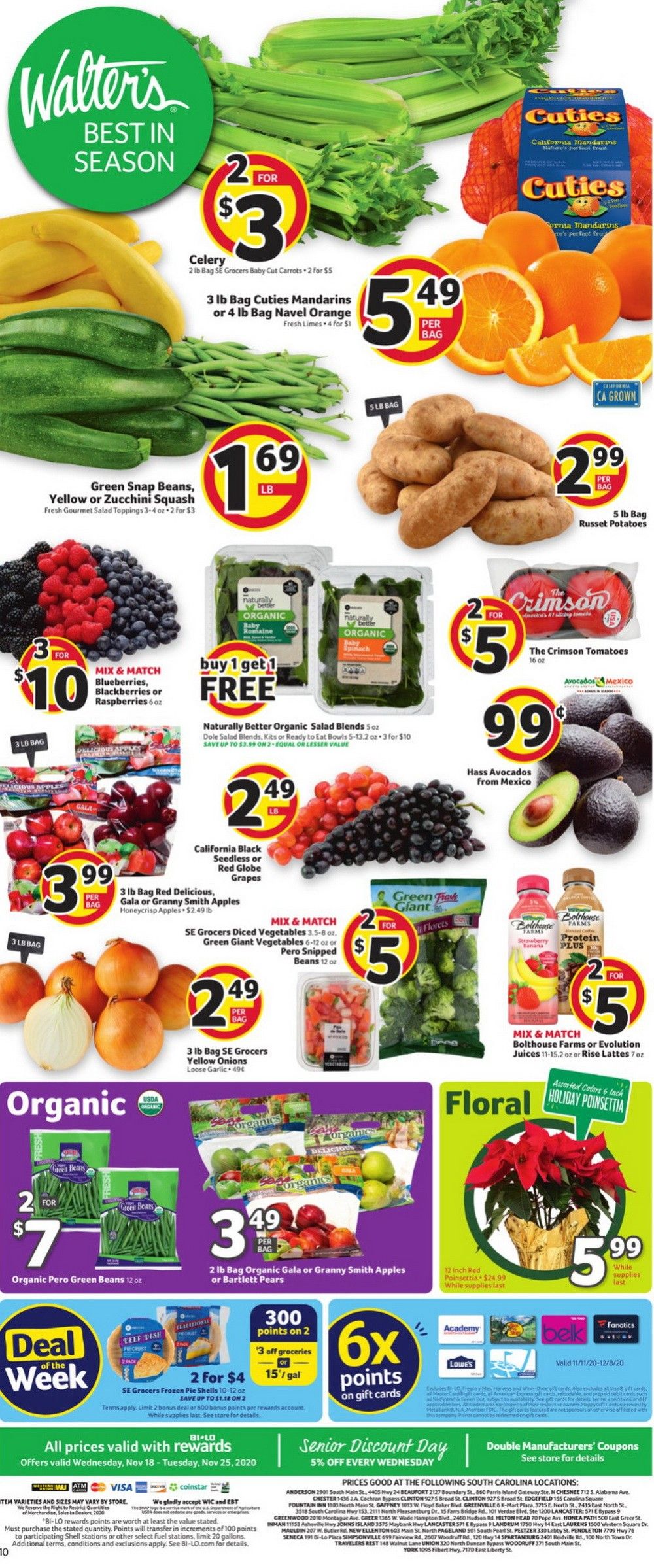 BI-LO Weekly Circular Nov 18 – Nov 25, 2020