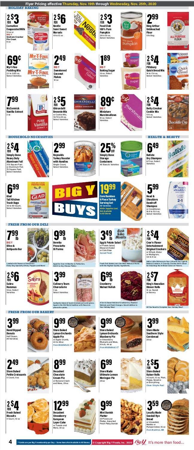 Big Y Weekly Ad Nov 19 – Nov 25, 2020