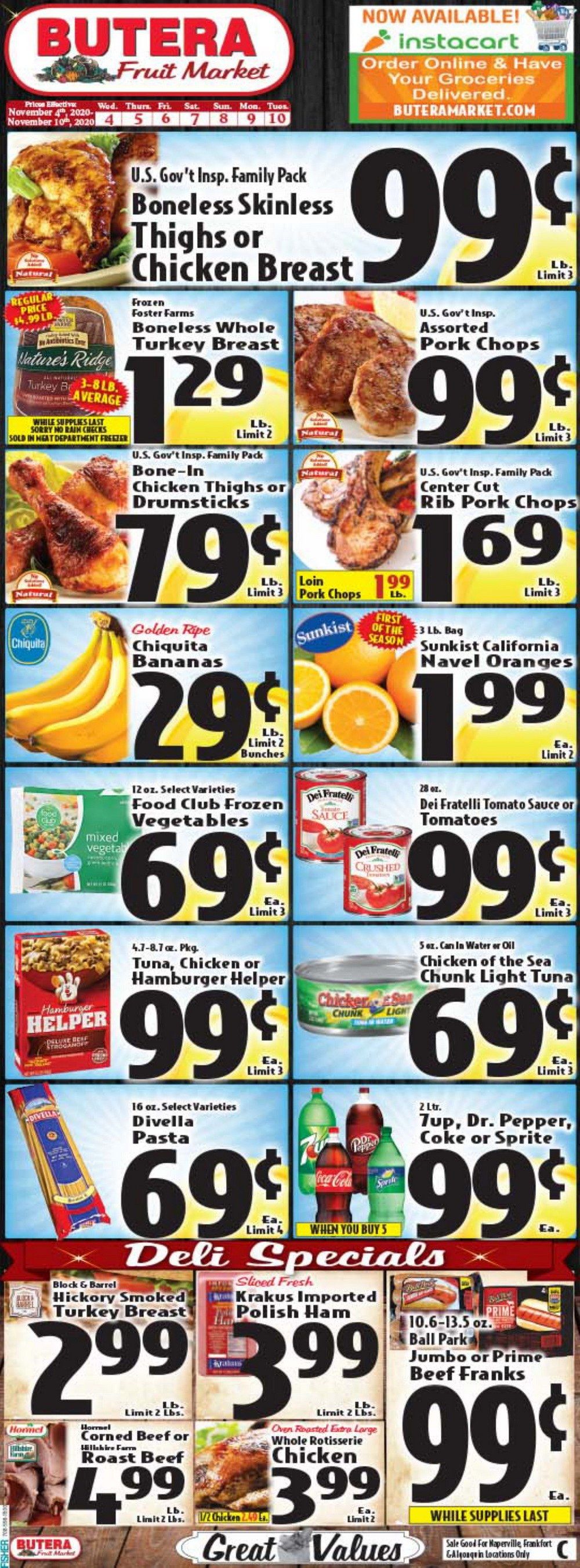 Butera Weekly Ad Nov 4 – Nov 10, 2020