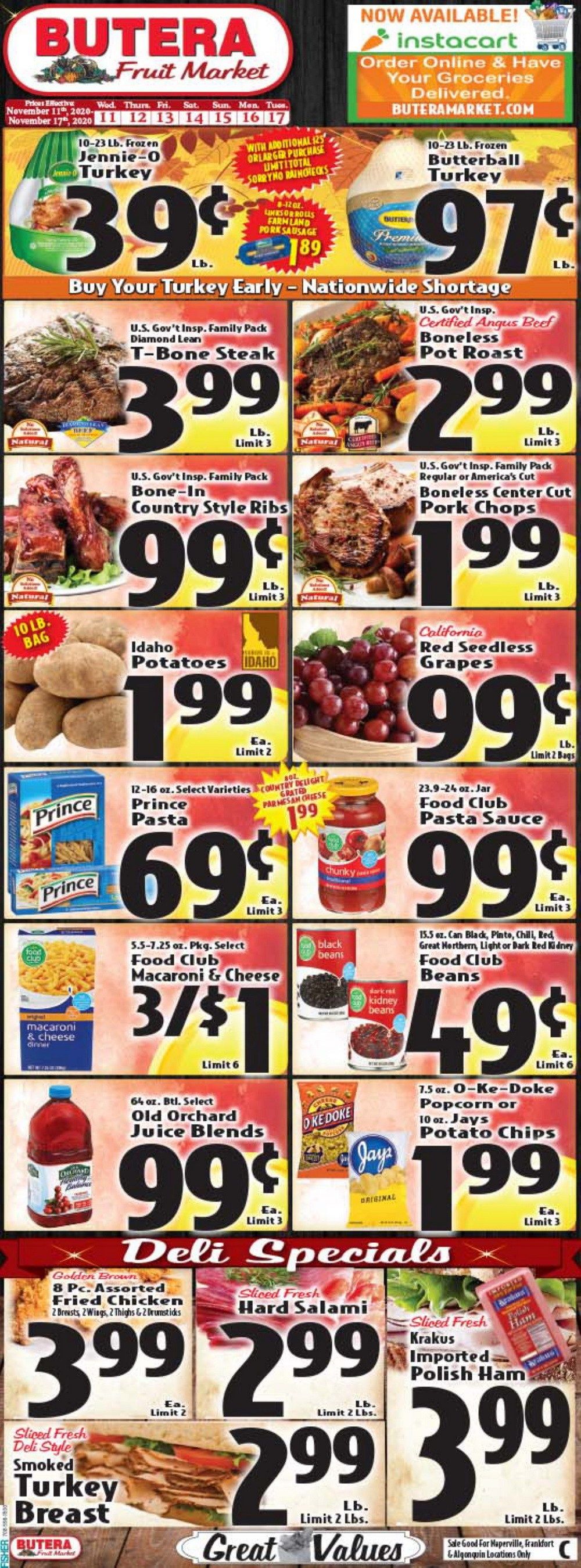 Butera Weekly Ad Nov 11 – Nov 17, 2020