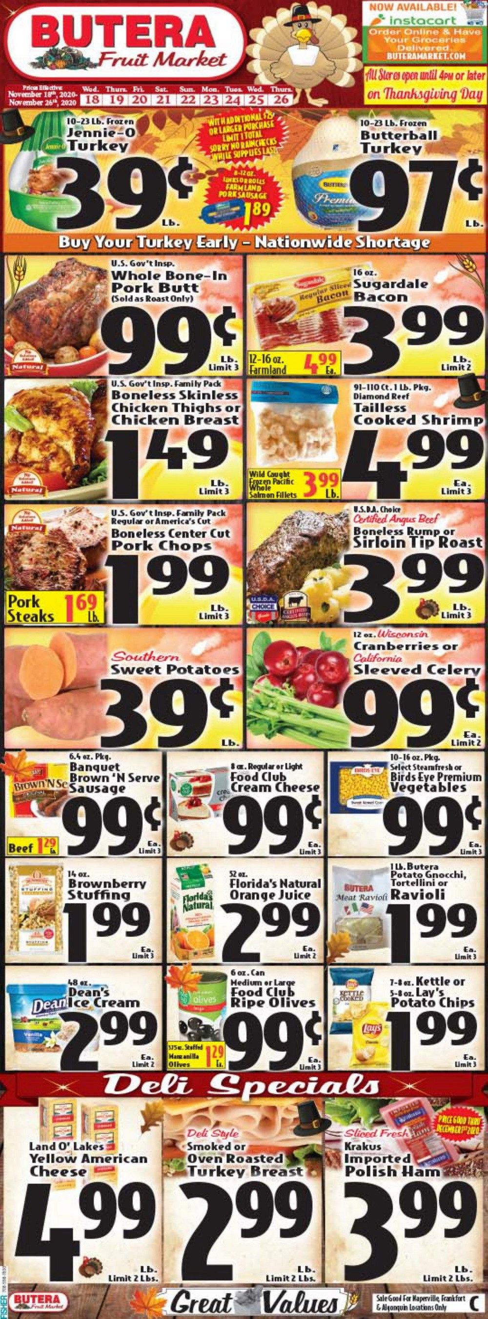 Butera Weekly Ad Nov 18 – Nov 26, 2020