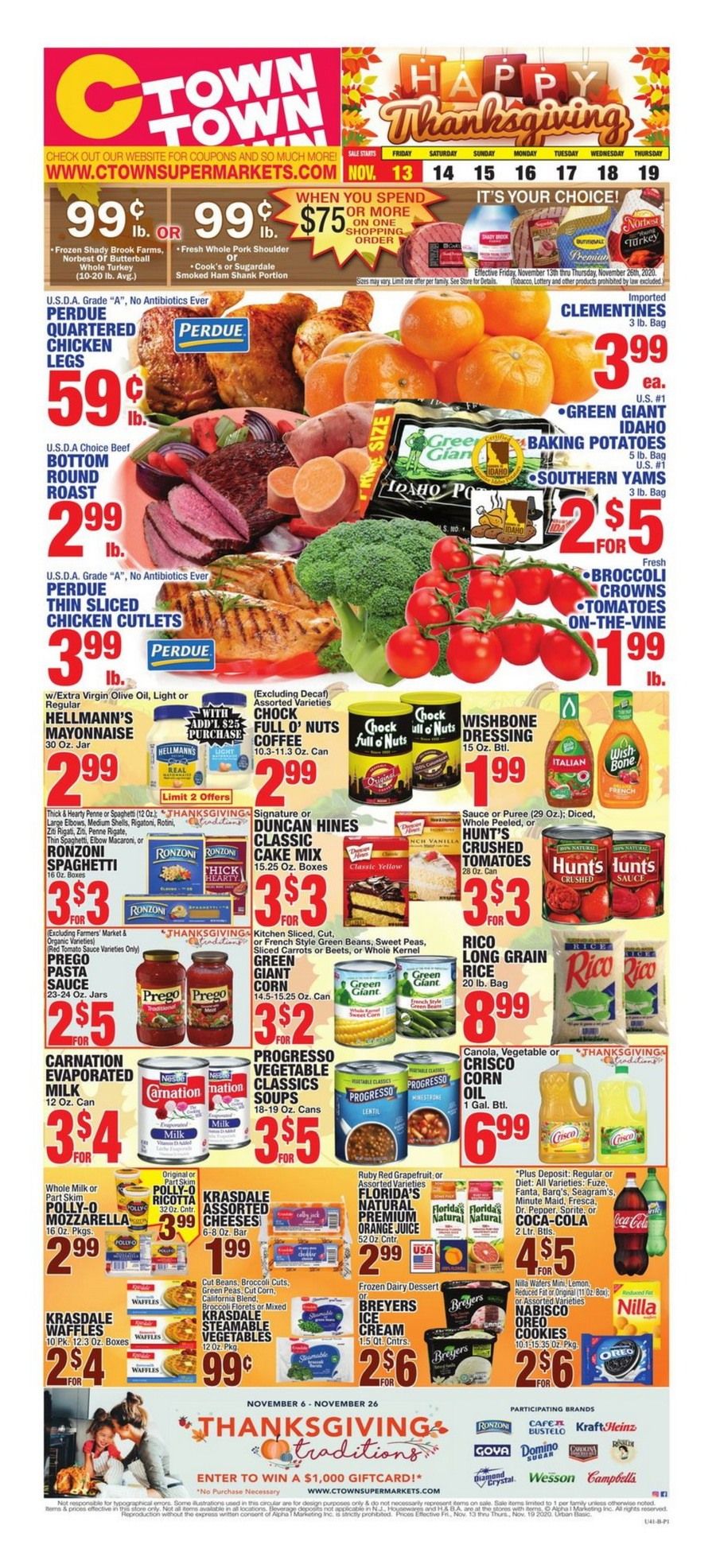 C-Town Weekly Ad Nov 13 – Nov 19, 2020