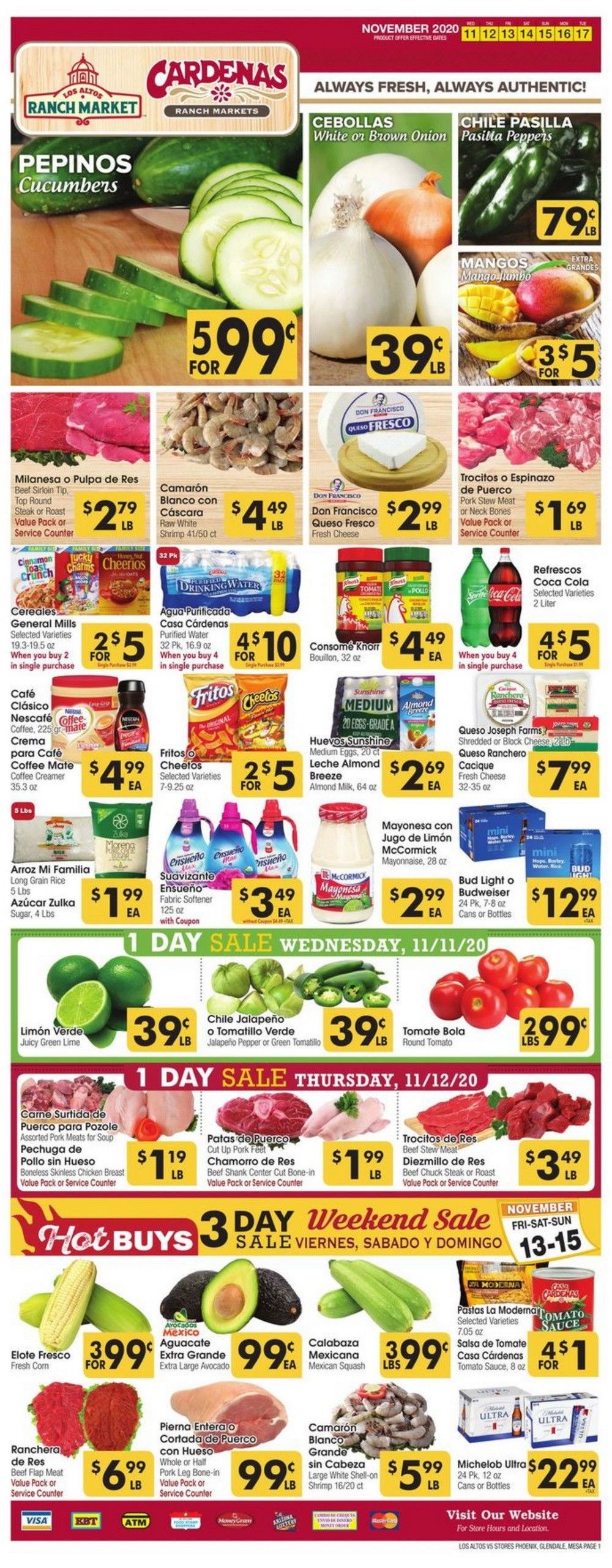 Cardenas Weekly Ad Nov 11 – Nov 17, 2020