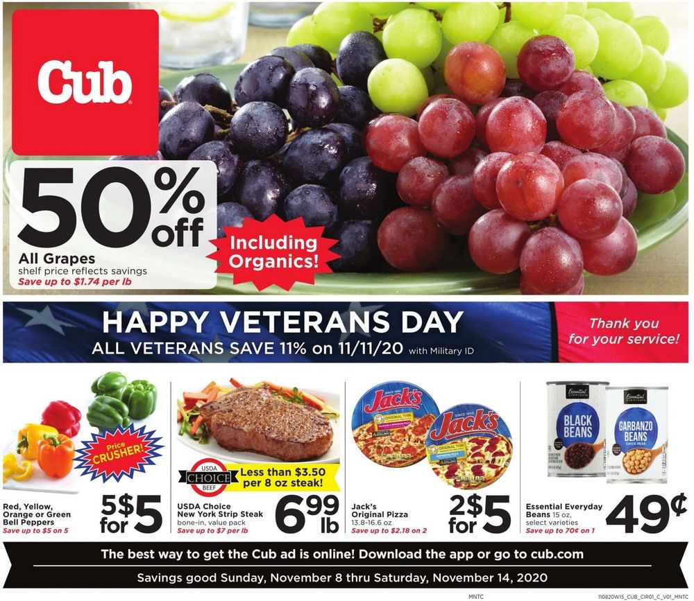 Cub Foods Weekly Ad Nov 08 – Nov 14, 2020