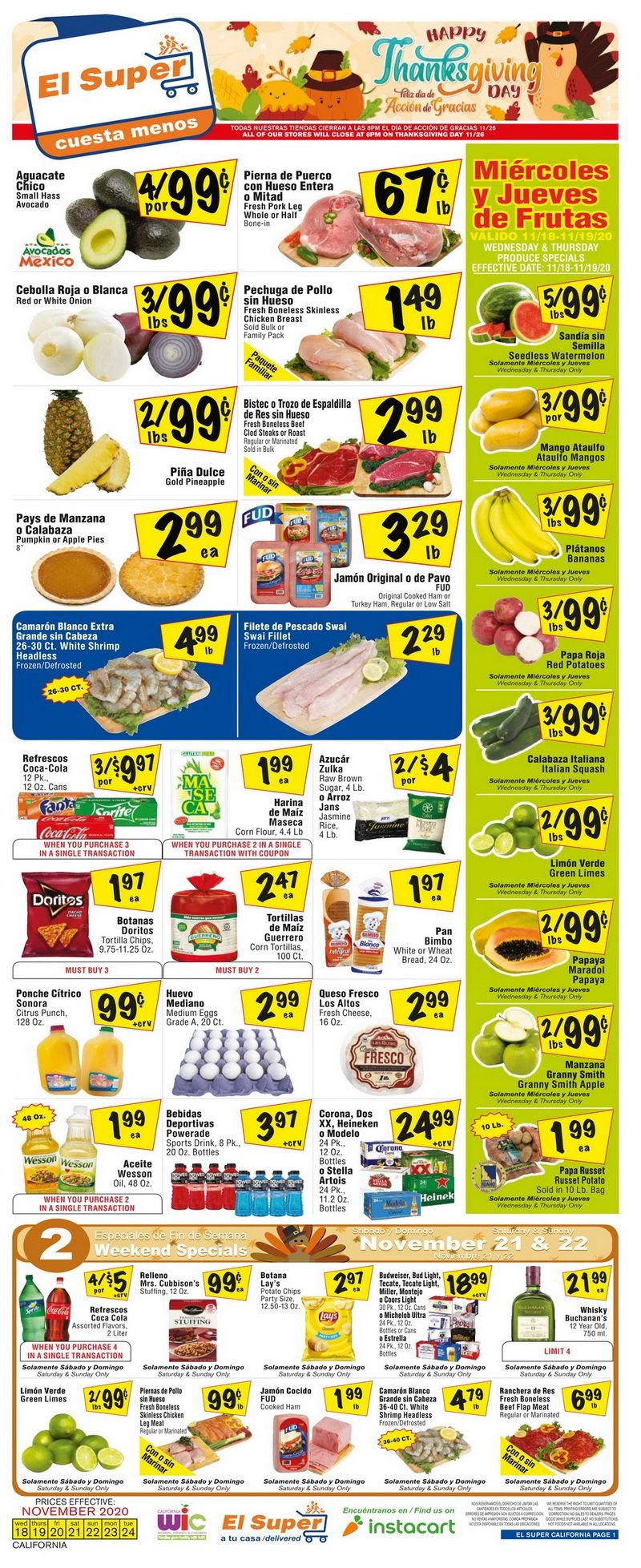 El Super Weekly Ad Nov 18 – Nov 24, 2020