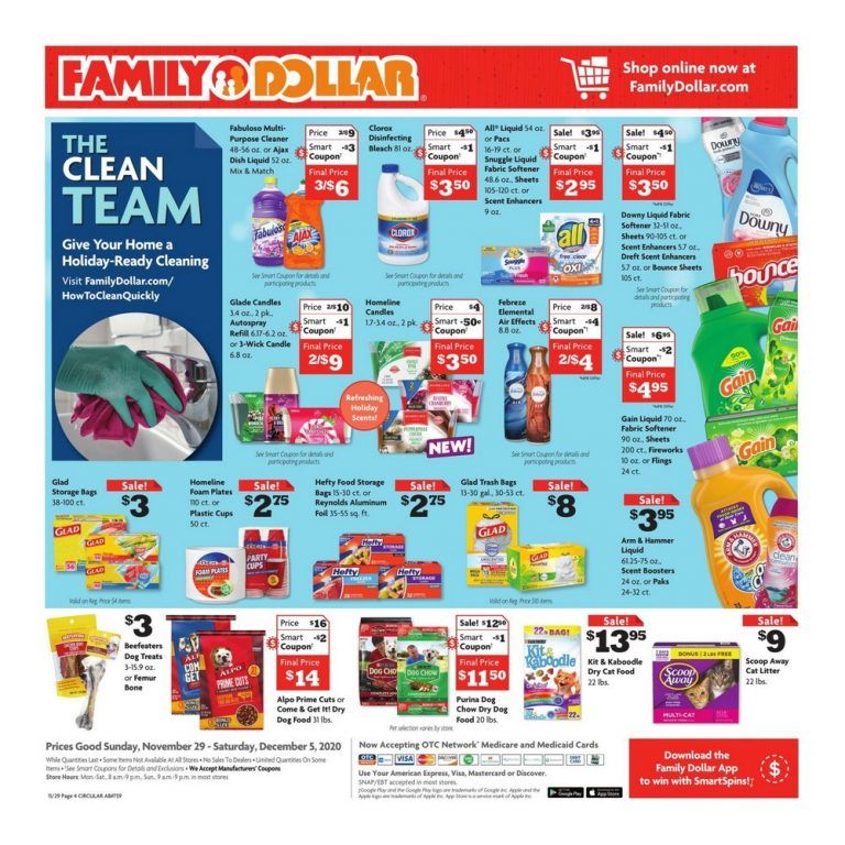 Family Dollar Weekly Ad Nov 29 – Dec 05, 2020