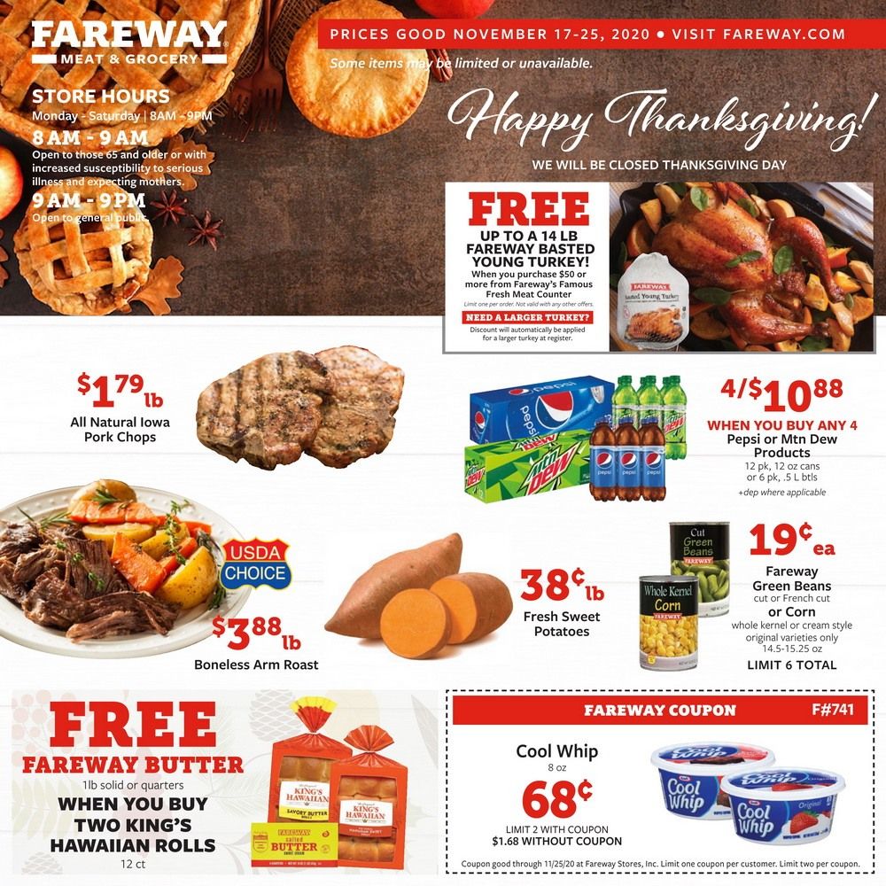 Fareway Weekly Ad Nov 17 – Nov 25, 2020
