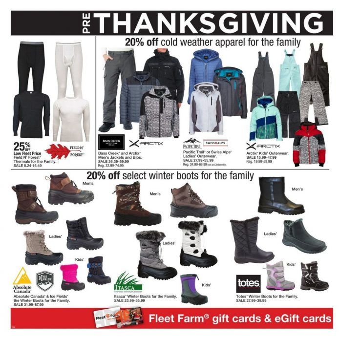 Fleet Farm Thanksgiving Ad Nov 13 – Nov 21, 2020