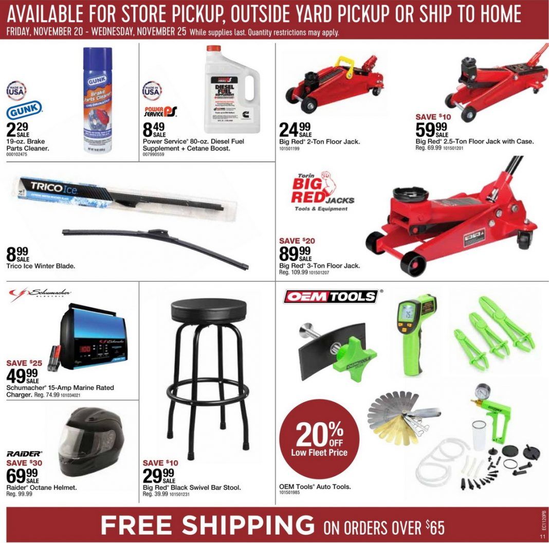 Fleet Farm Thanksgiving Ad Nov 20 – Nov 25, 2020