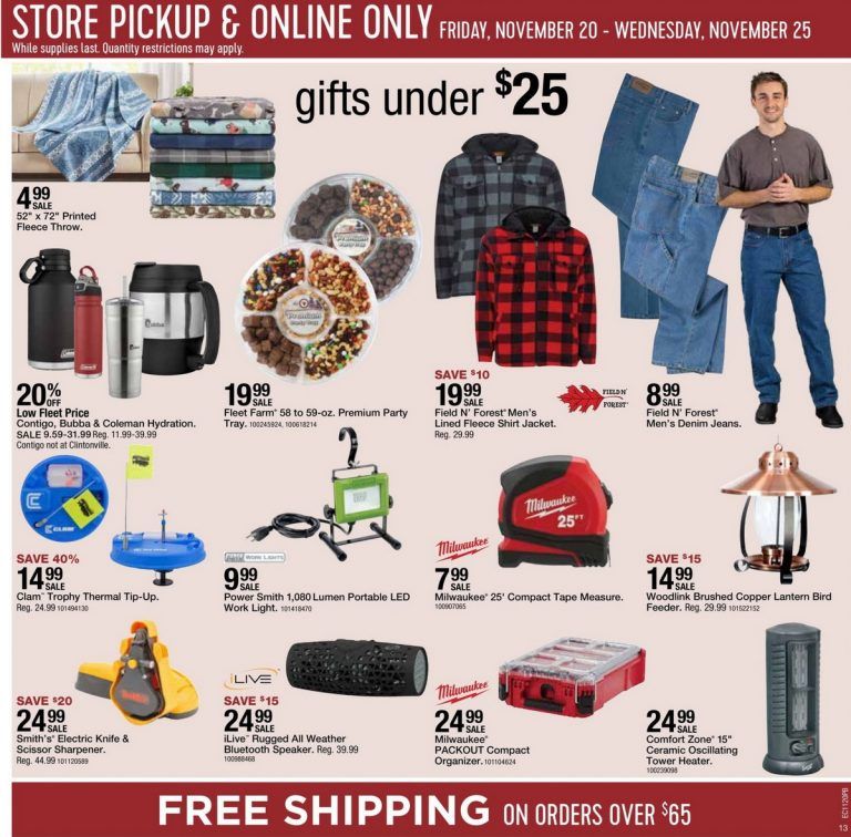 Fleet Farm Thanksgiving Ad Nov 20 – Nov 25, 2020