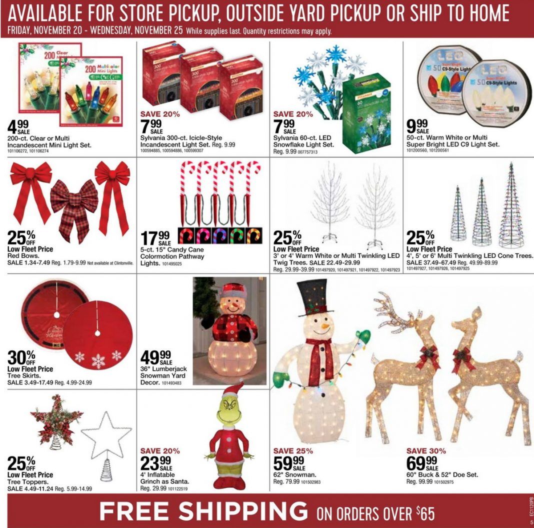 Fleet Farm Thanksgiving Ad Nov 20 – Nov 25, 2020