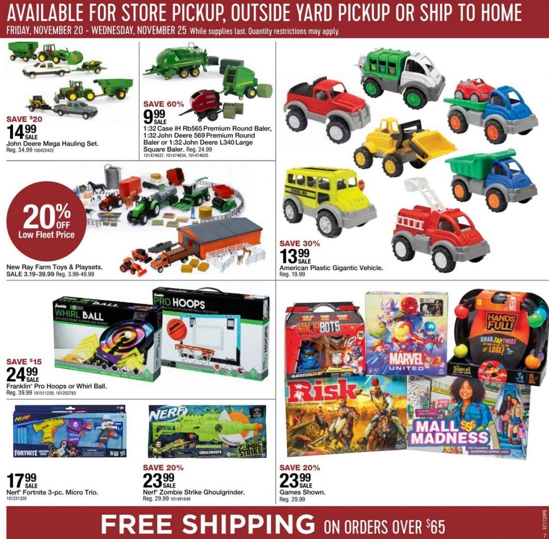 Fleet Farm Thanksgiving Ad Nov 20 – Nov 25, 2020