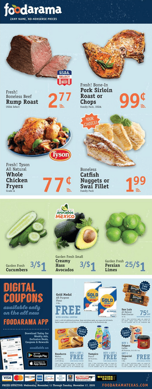 Foodarama Weekly Ad Nov 11 – Nov 17, 2020