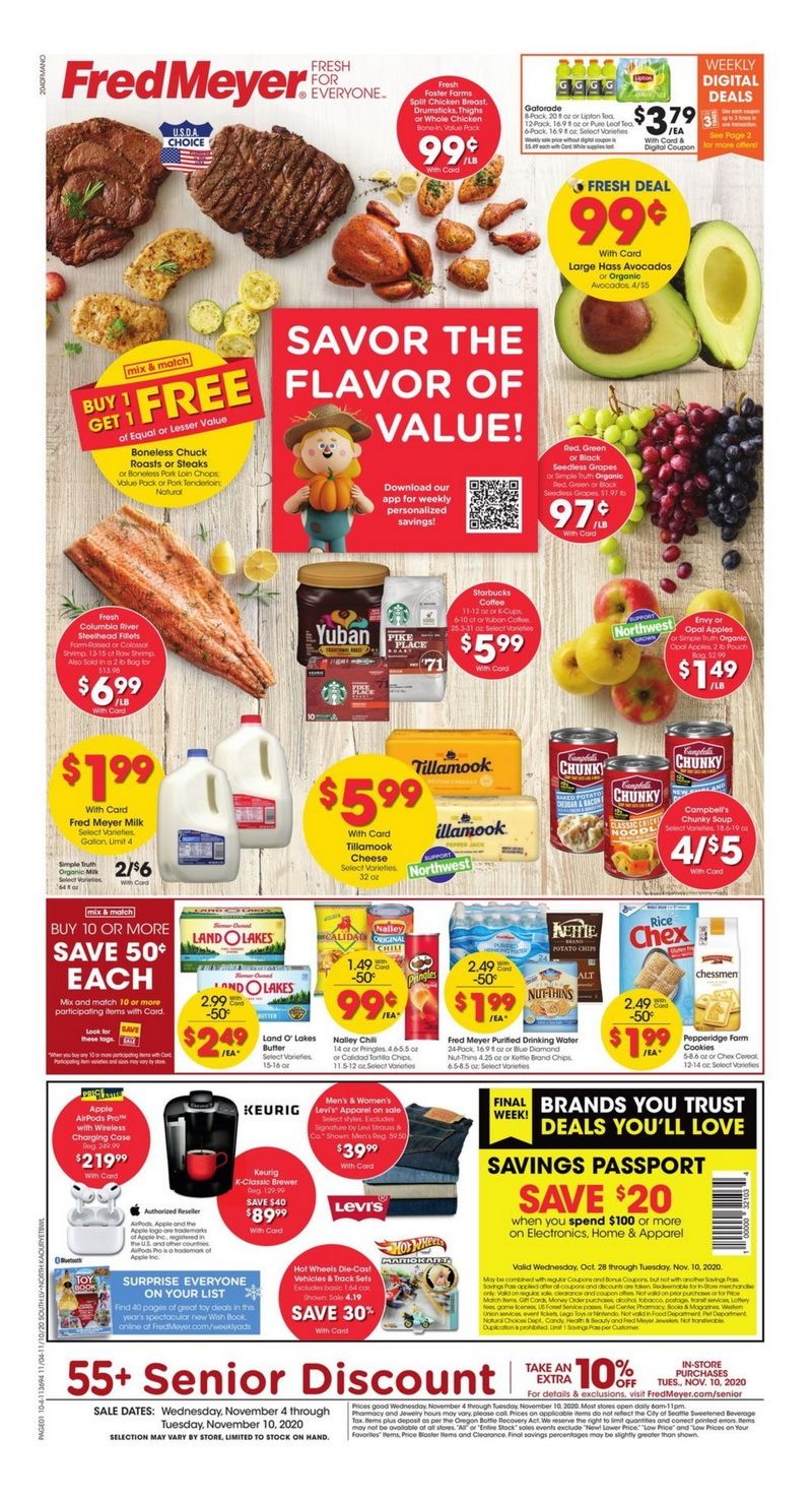 Fred Meyer Weekly Ad Nov 04 – Nov 10, 2020