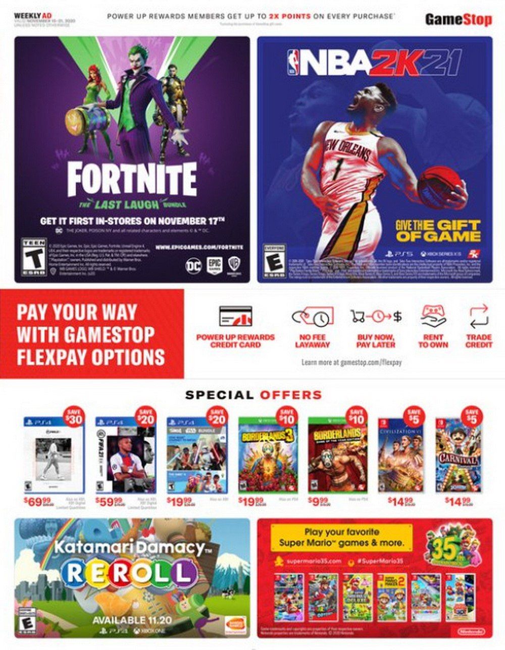 GameStop Weekly Ad Nov 15 – Nov 21, 2020