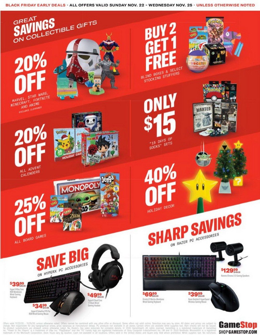GameStop Weekly Ad Nov 22 – Nov 25, 2020