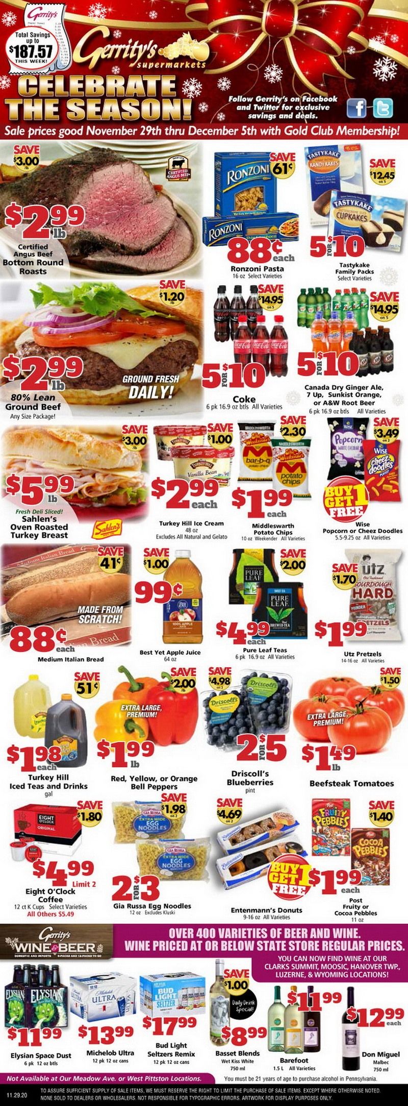 Gerrity's Supermarkets Weekly Ad Nov 29 – Dec 05, 2020