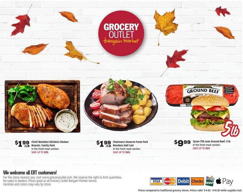 Grocery Outlet Weekly Ad Nov 04 – Nov 10, 2020