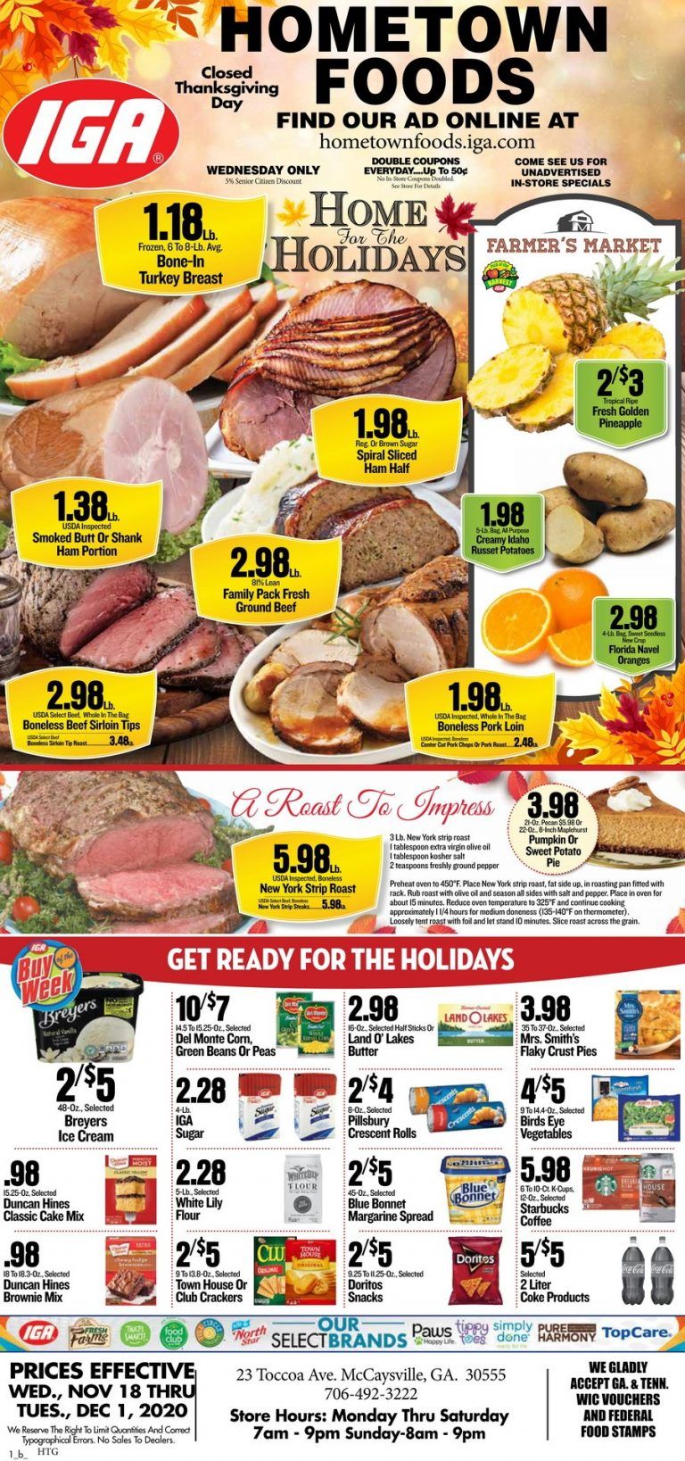 IGA Weekly Ad Nov 18 – Dec 1, 2020