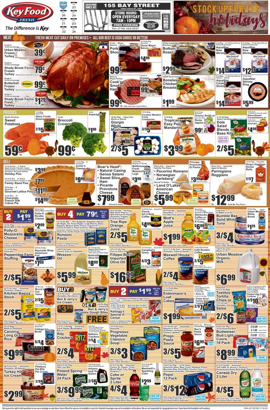 Key Food Weekly Ad Nov 20 – Nov 26, 2020