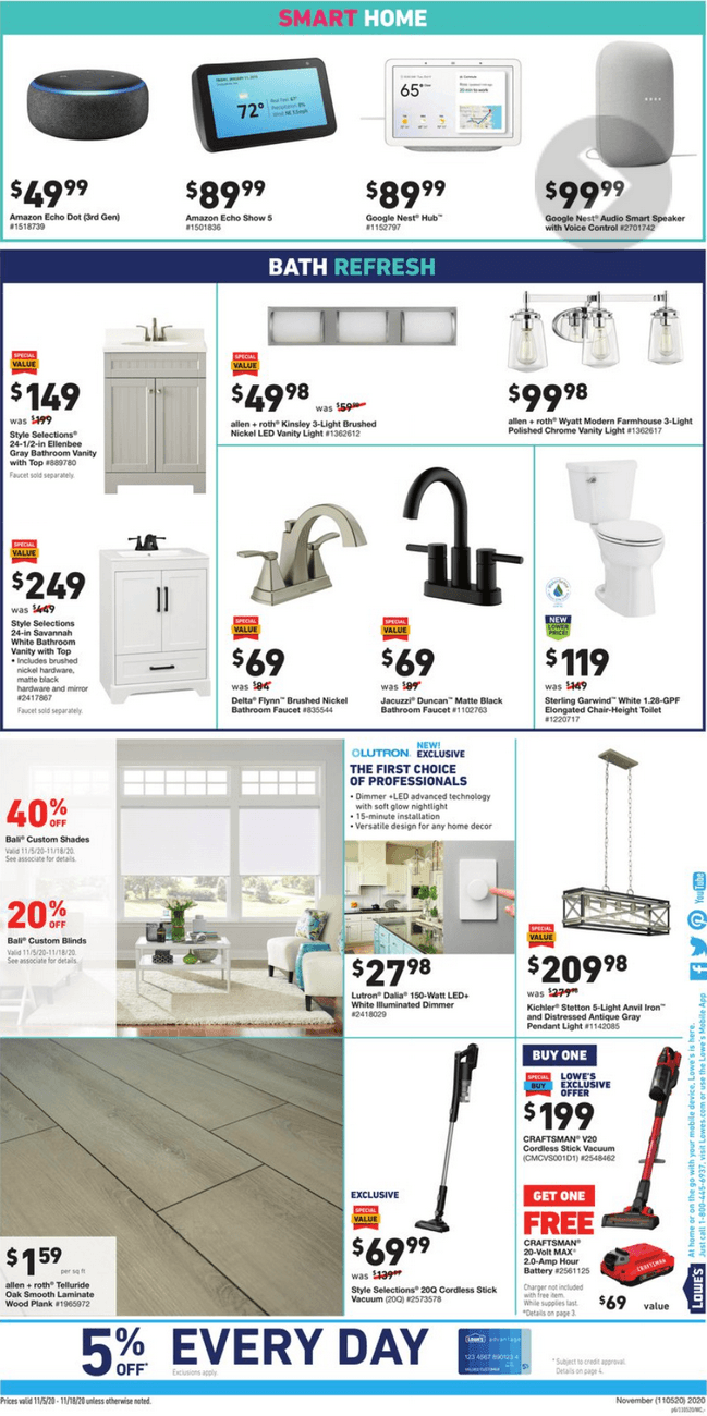 Lowe's Weekly Ad Nov 5 – Nov 18, 2020