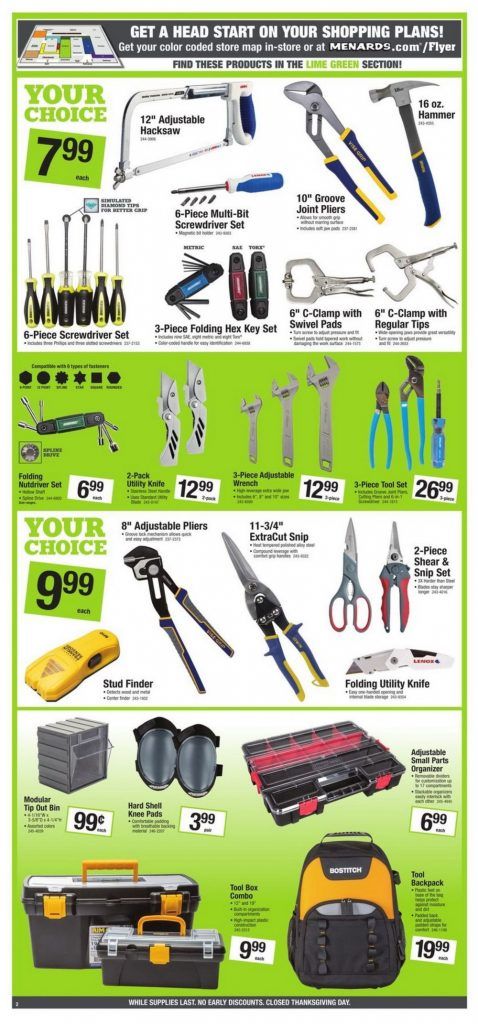 Menards Black Friday Sale Ad Nov 27 – Dec 06, 2020