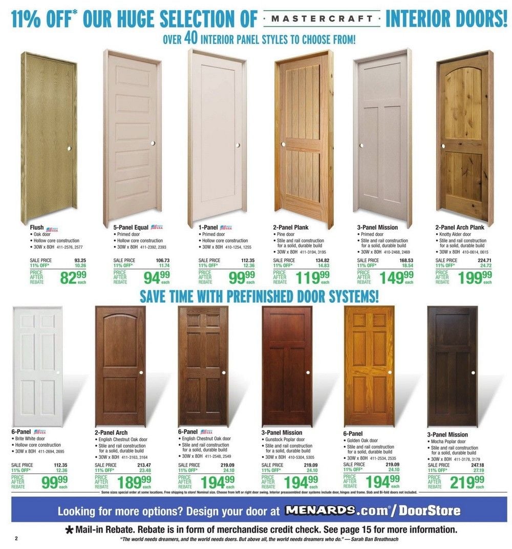 Menards 11% Rebate Sale Ad Nov 15 – Nov 25, 2020