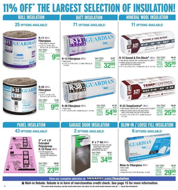 Menards 11% Rebate Sale Ad Nov 15 – Nov 25, 2020