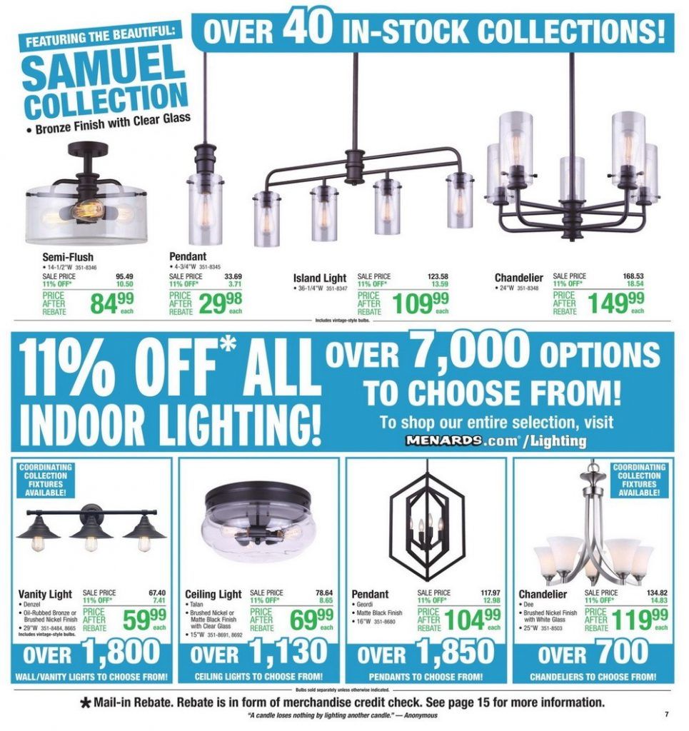 Menards 11% Rebate Sale Ad Nov 15 – Nov 25, 2020